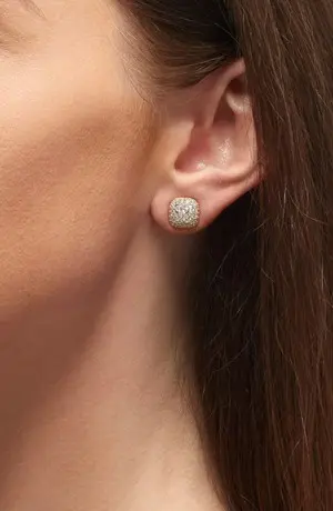 Nadri Pavé Cushion Stud Earrings