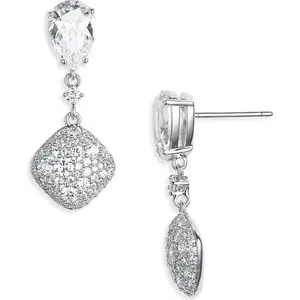 Nadri Rhodium Earrings