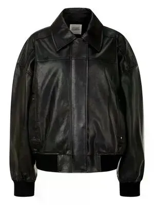STUDIO TOMBOY Faux Leather Bomber Jacket