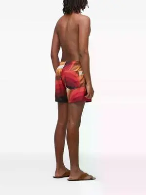 OSKLEN Ipanema Wave-pattern Swim Shorts