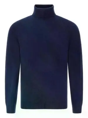 Boggi Milano Roll Neck Sweater - Blue