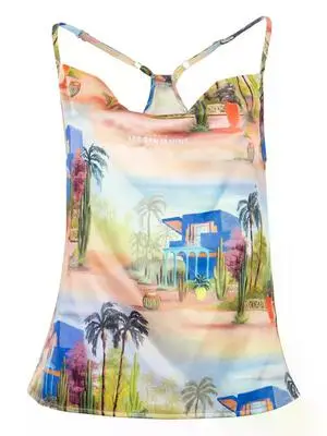 LES BENJAMINS Printed Strap Top