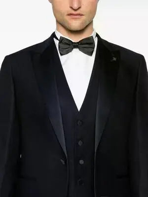 Tagliatore Satin-trim Suit