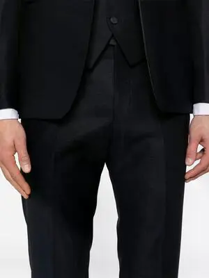 Tagliatore Satin-trim Suit