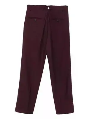 AMARANTO Pleated Straight-leg Trousers