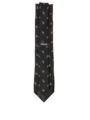 Zegna Silk Neck Tie - Black