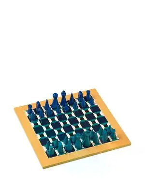PRINTWORKS Athena Lacquered Chess Set - Blue