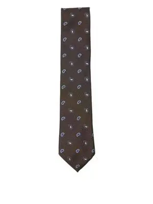 Zegna Silk Neck Tie - Brown