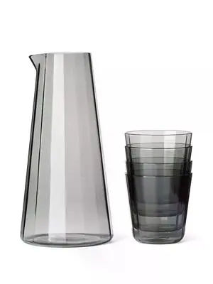 THE CONRAN SHOP Xstudio Word Fade Carafe Tumblers Set - Grey
