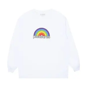 PLEASURES Good Time Long-sleeve T-shirt - White