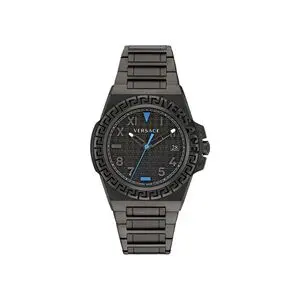 Versace Greca Reaction Bracelet Watch - Black