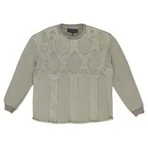 WHO DECIDES WAR Chapel Long Sleeve T-shirt - Grey