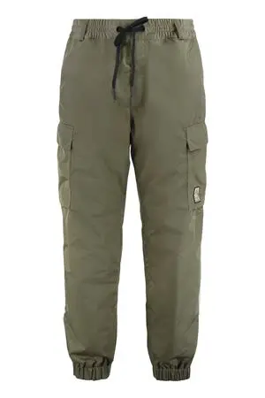 Moncler Cargo Pants In Gabardine - Green
