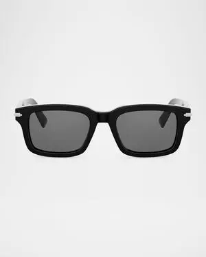Dior DIOR Blacksuit S1I Rectangular Sunglasses Shiny Blac