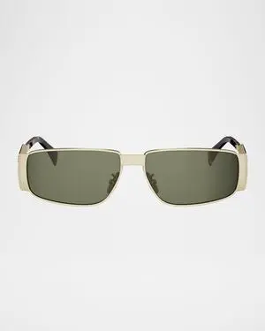 Celine Triomphe Metal Rectangle Sunglasses - Shiny Endu