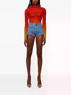 MUGLER Ombre-effect Mesh Top