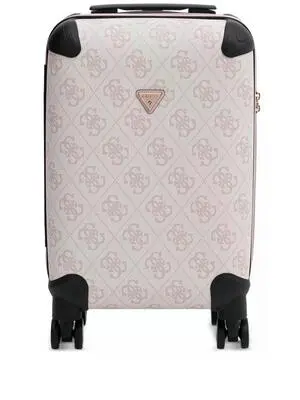 Guess Berta 4g Logo-monogram Trolley Case - Neutrals