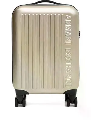 Armani Exchange Embossed Wheeled Luggage