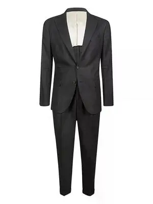 Eleventy Single-breasted Suit - Black