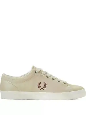 Fred Perry Logo-embroidered Leather Sneakers