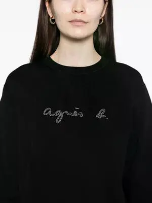 AGNÈS B. Embroidered Logo Sweatshirt