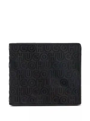 Hugo Logo-embossed Wallet - Black