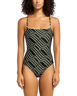 Jets Scoop Neck Swimwear For Women