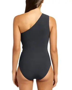 JETS One Shoulder Cutout One Piece Swimsuit