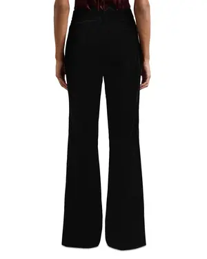 REISS Myrtle Velvet Flared Pants