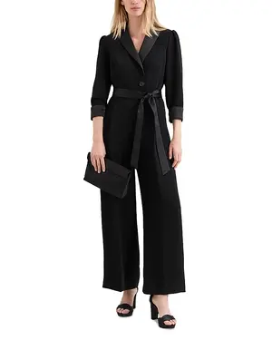 PHASE EIGHT Kylie Tux Jumpsuit - Black