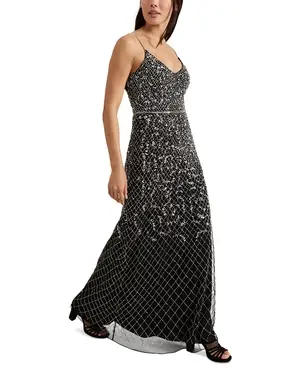PHASE EIGHT Alexia Embellished Maxi Dress