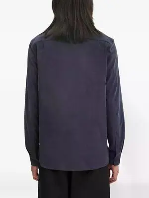 Fred Perry Logo-embroidered Corduroy Shirt - Blue