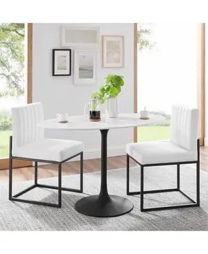 MODWAY Lippa Oval Wood Dining Table