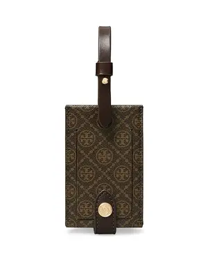 Tory Burch T Monogram Coated Canvas Luggage Tag