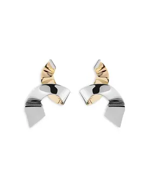 Demarson Phaedra Twist Drop Earrings - Two Tone