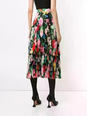 RICHARD QUINN Floral Layered Midi Dress