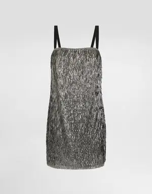 Strappy Sequin Cocktail Dress