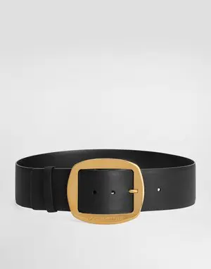 Dolce & Gabbana Calfskin Belt - Black