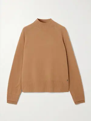 Bogner Lysanne Layered Wool Turtleneck Sweater - Brown