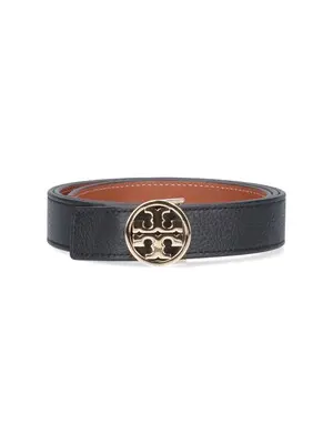 Tory Burch Reversible Miller Belt - Black