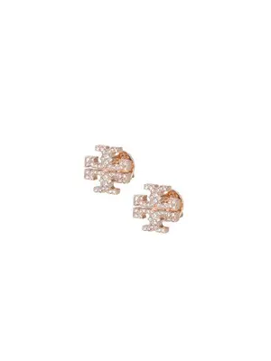 Tory Burch Kira Rhinestone Stud Earrings - Gold