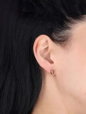 FERRAGAMO Gancini Stud Earrings - Gold