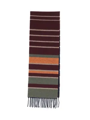 Paul Smith Merino Wool And Cashmere Scarf - Multi