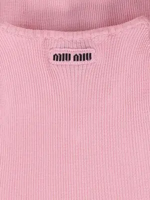 Miu Miu Silk Ribbed Sweater