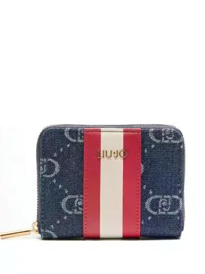 Liu Jo Zip-around Denim-effect Wallet - Blue