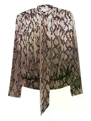 Stella McCartney Tie Snake Print Top
