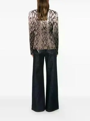Stella McCartney Tie Snake Print Top