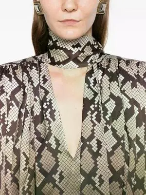 Stella McCartney Tie Snake Print Top