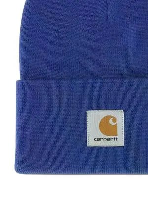 Carhartt Work In Progress Logo-patch Beanie - Blue