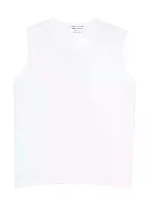 Comme Des Garçons Cotton Tank - White